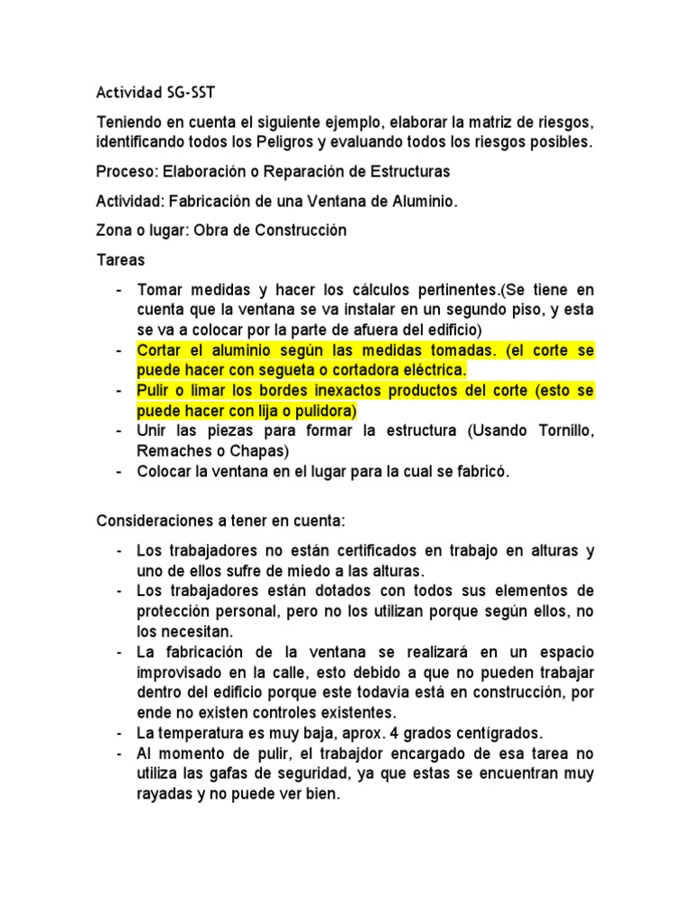 Actividad GTC 45 | PDF