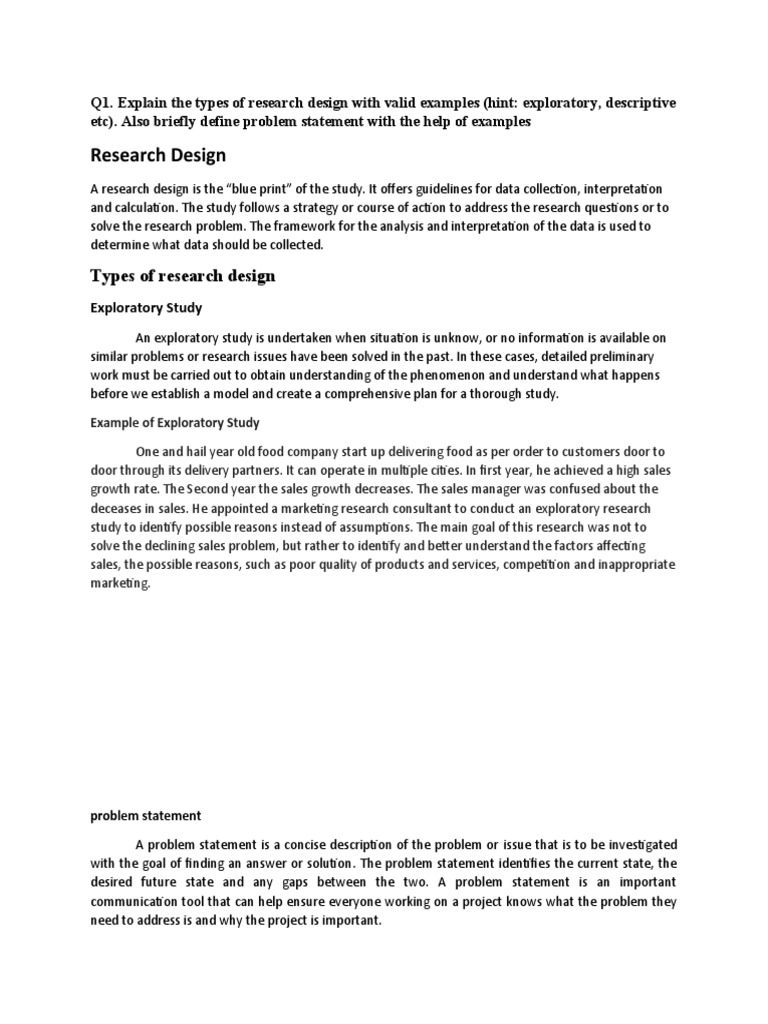 BRM Assignment | Download Free PDF | Question | Research Design