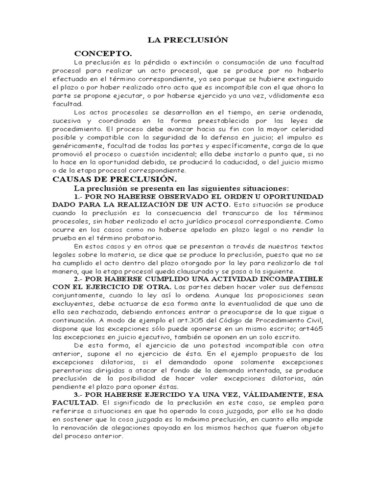 Preclusión Procesal | PDF | Estoppel colateral | Ley procesal