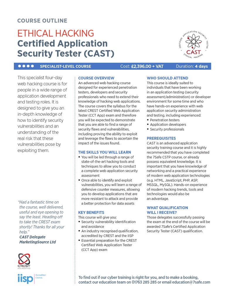 7safe Course Outline Cast | PDF | Transport Layer Security | Digital Rights