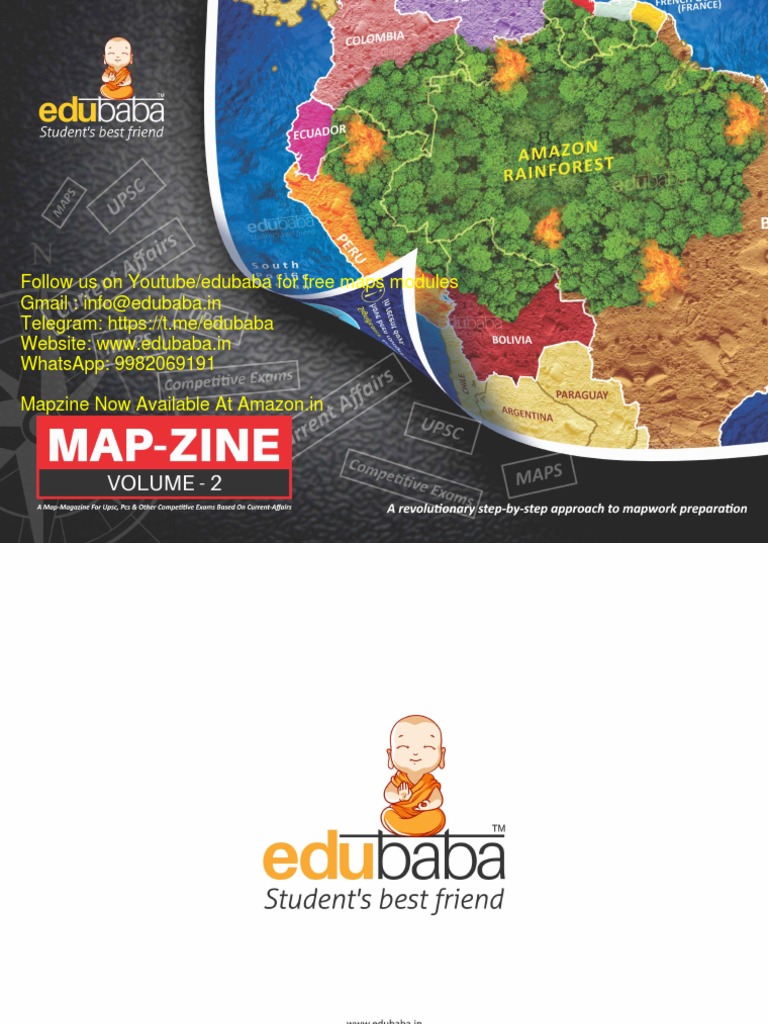 Map For UPSC 2020 Edubaba MapZine PDF | PDF