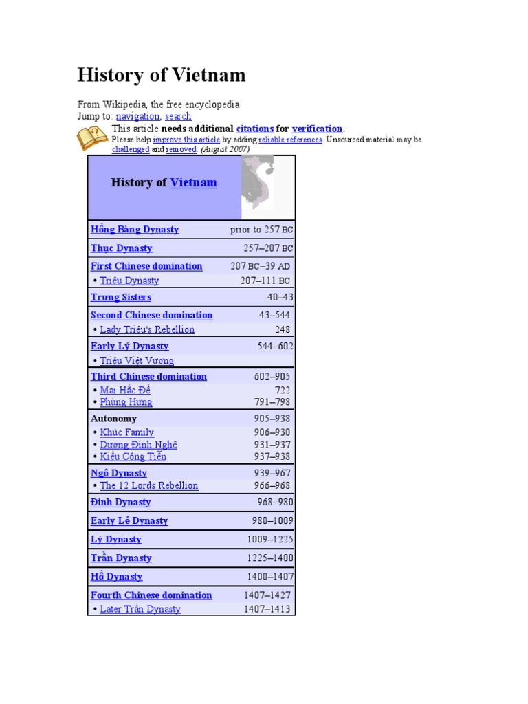 History of Vietnam | PDF | Vietnam | North Vietnam
