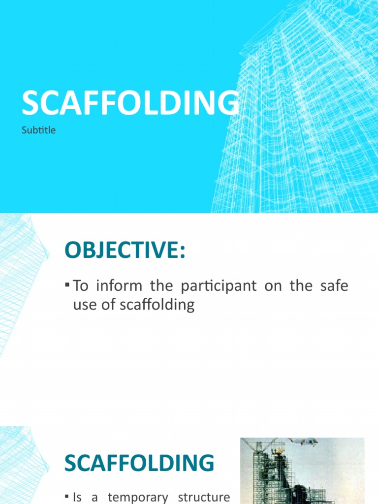 SCAFFOLDING | PDF | Scaffolding | Economic Sectors