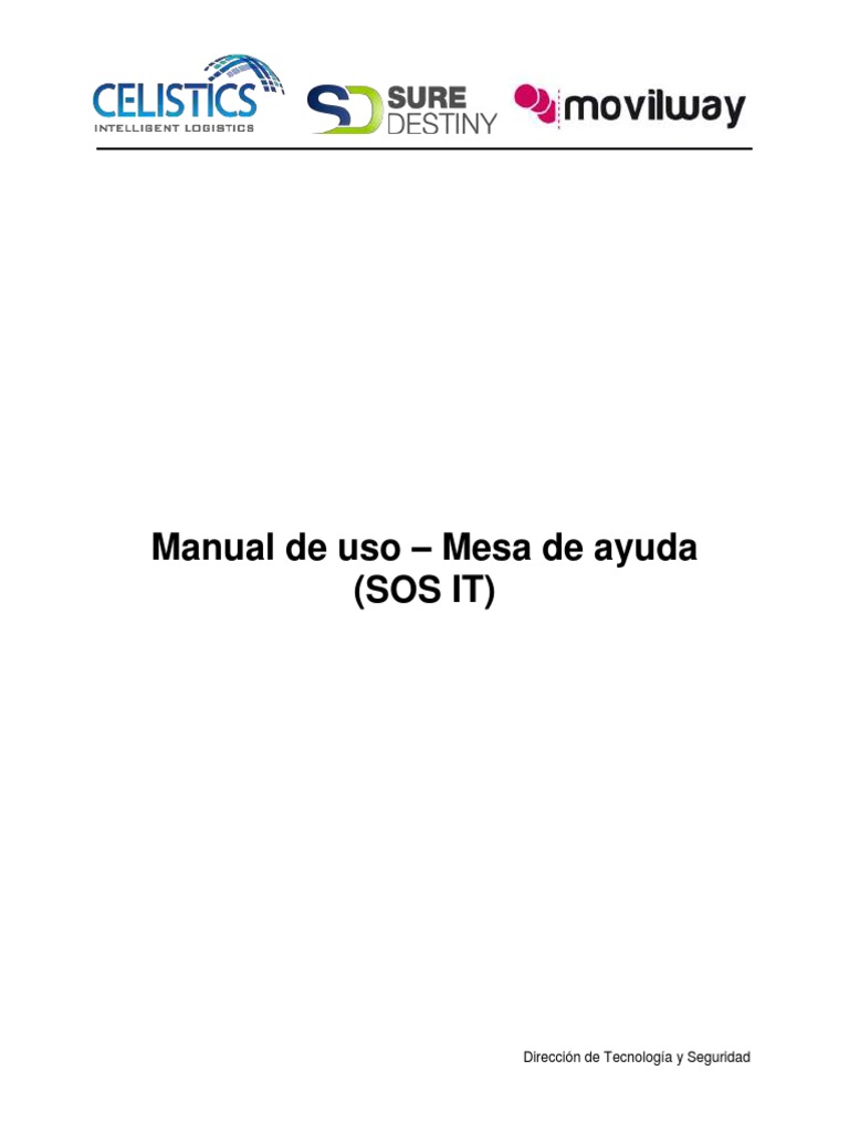 Manual de Tecnico - Mesa de Ayuda (SOS IT - GLPI) - Español | PDF | Mesa de ayuda | Itil
