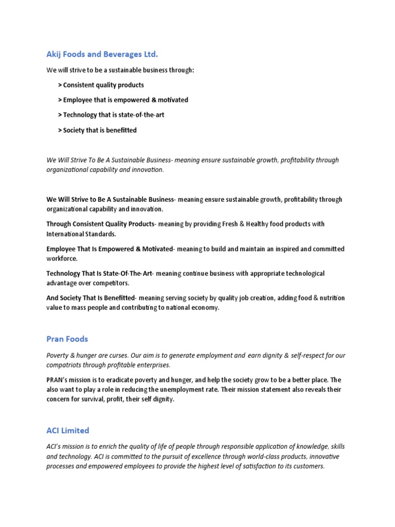 Akij Foods and Beverages LTD | PDF