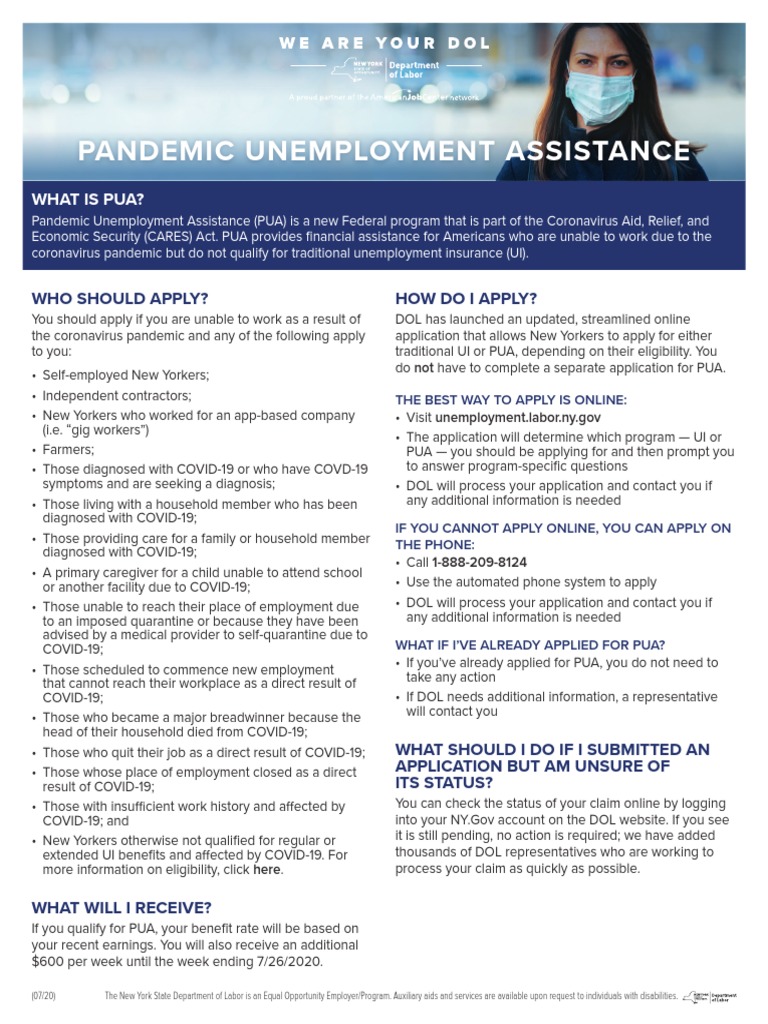 Pandemic Unemployment Assistance: What Is Pua? | PDF