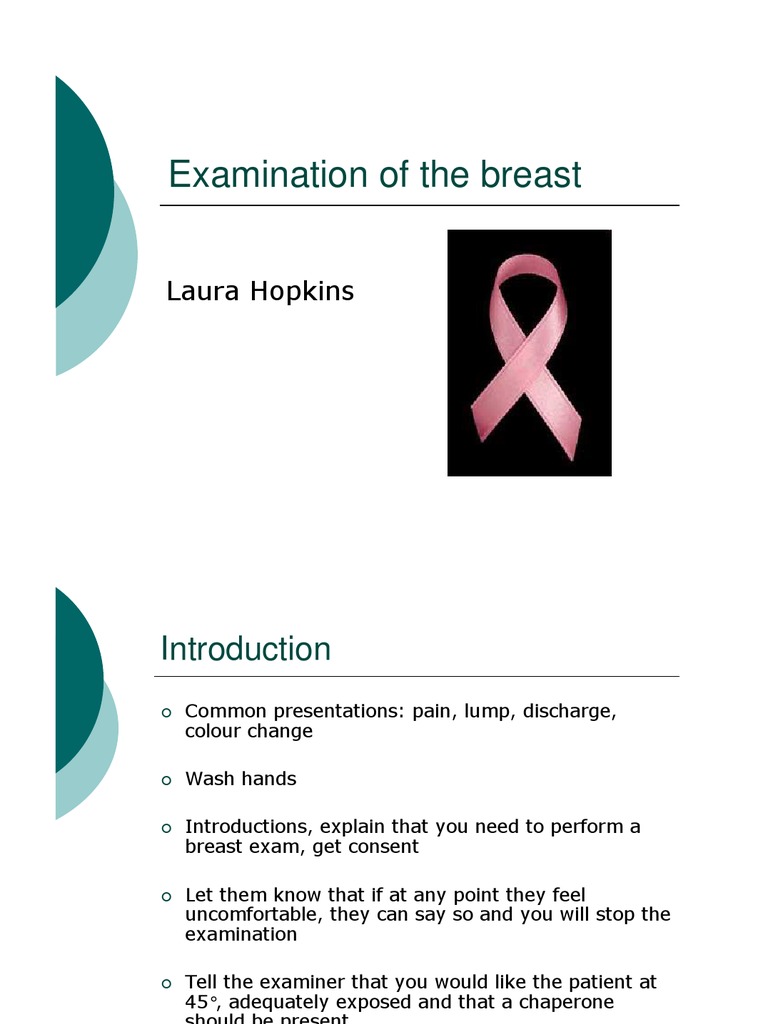 Examination of The Breast | PDF | Breast | Nipple