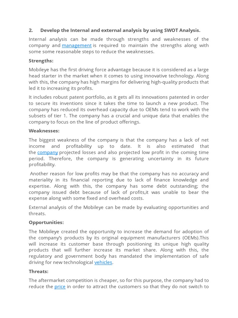Swot - Case | PDF | Swot Analysis | Profit (Economics)