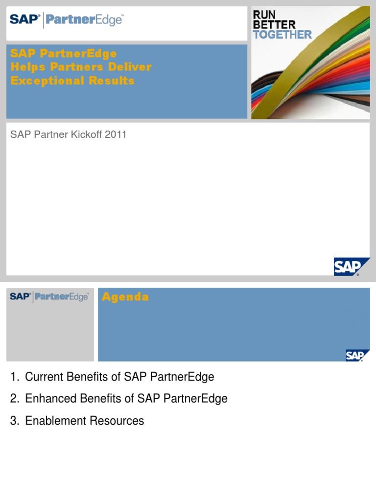 SAP PartnerEdge Partner Kickoff 2011 Presentation | PDF | Sap Se ...