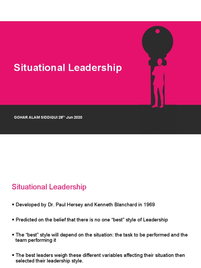 Situational Leadership........ | PDF | Leadership | Competence (Human ...