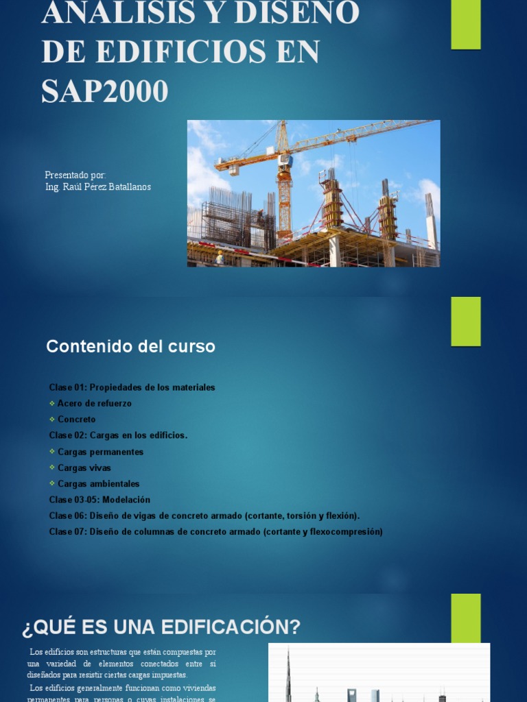 Analisis y Diseño de Edificios en SAP | PDF | Hormigón | Acero
