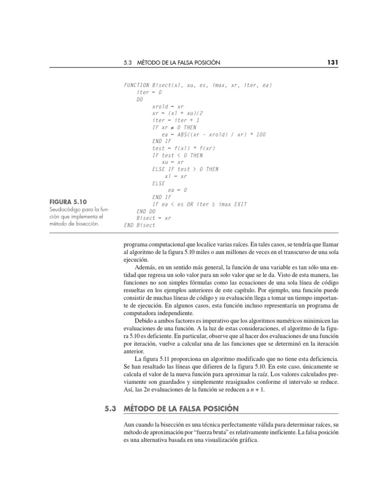 Falsa Posición | PDF | Ecuaciones | Matemática Elemental