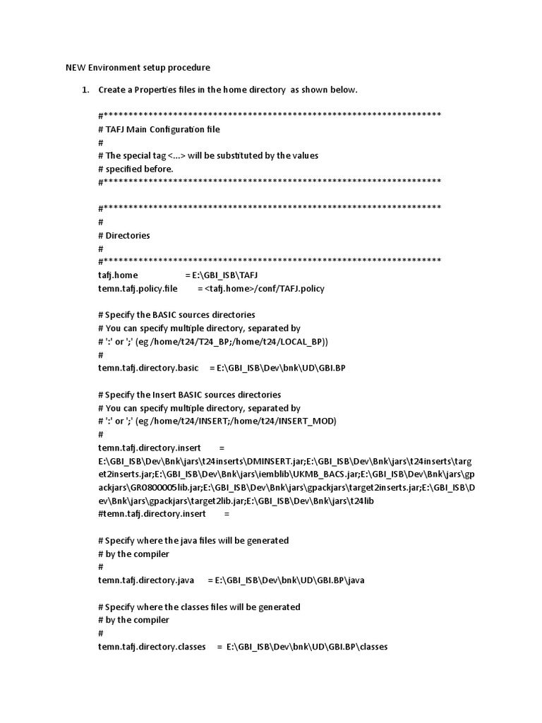 TAFJ New Environment Creation2 | PDF | Microsoft Sql Server | Java (Programming Language)