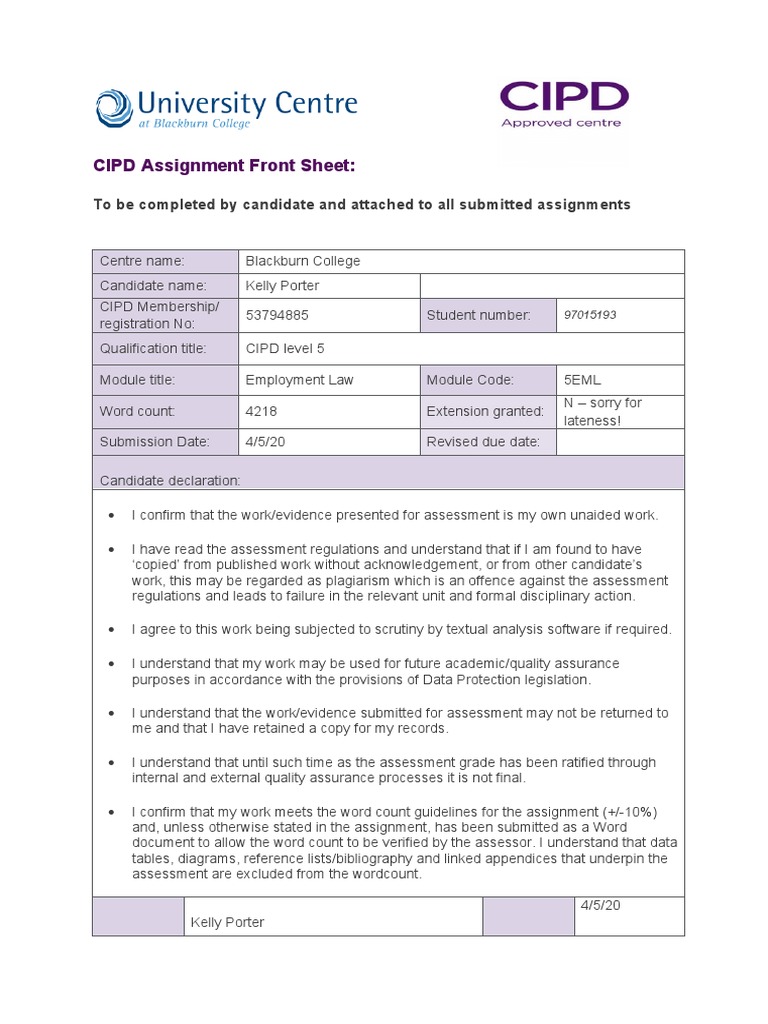 5EML Assignment | PDF | Parental Leave | Employment