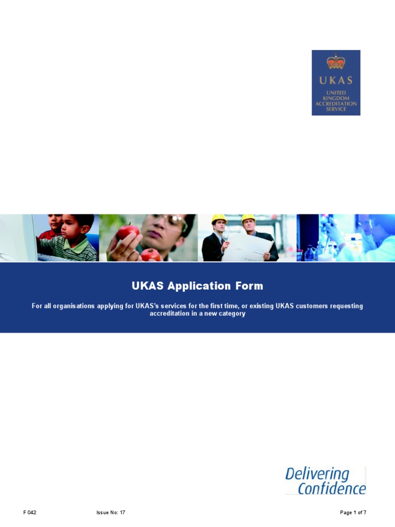 F042 UKAS Application Form | PDF | Privacy Policy | Payments