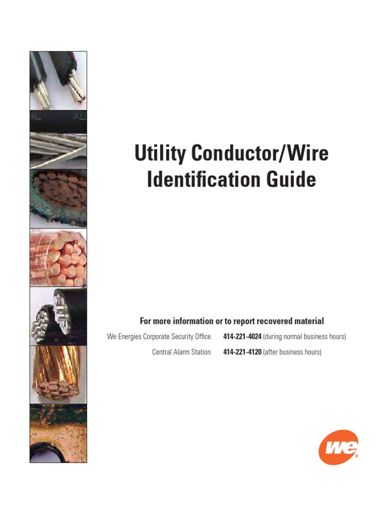 Utility Conductor/Wire Identification Guide: Trim Cover Insert To 9&3/8 ...