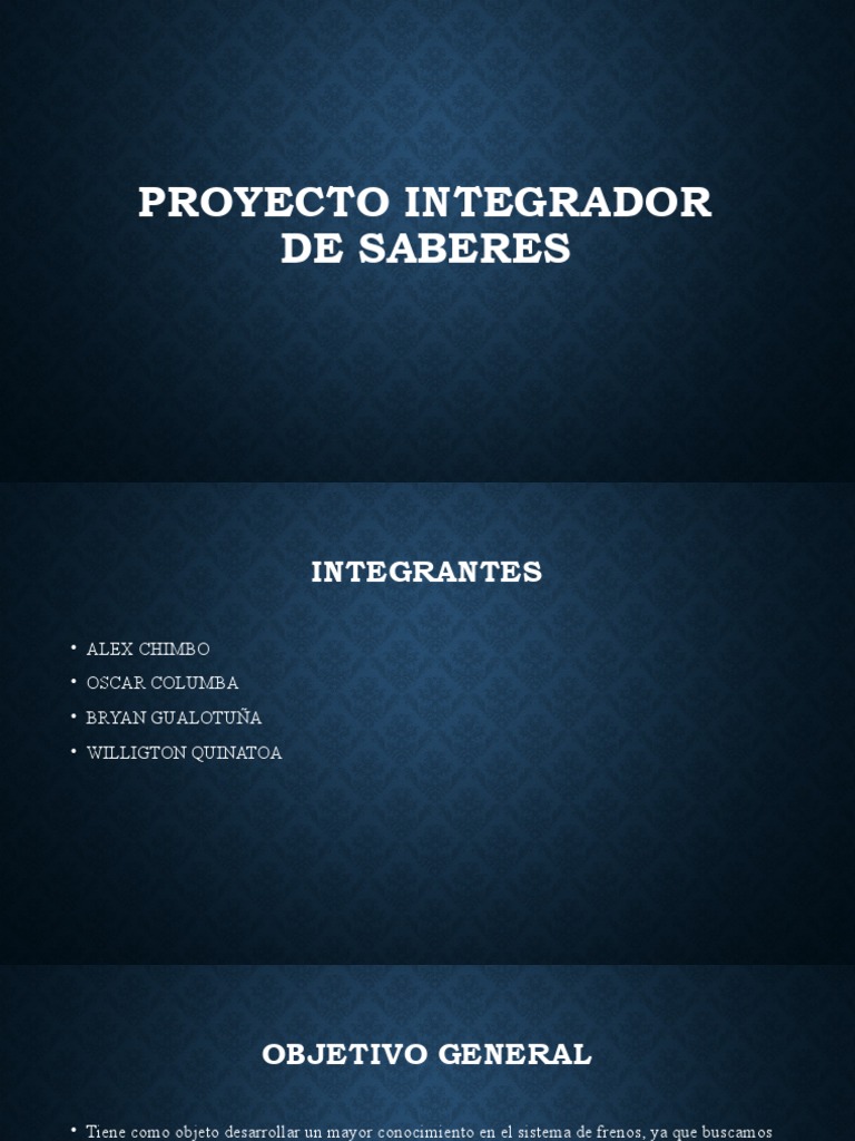 Proyecto Integrador de Saberes | PDF | Máquinas | Tecnología de vehículos