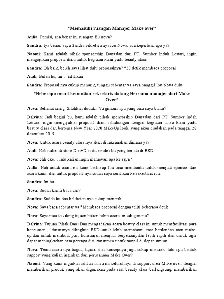 Dialog Teknik Negosiasi | PDF