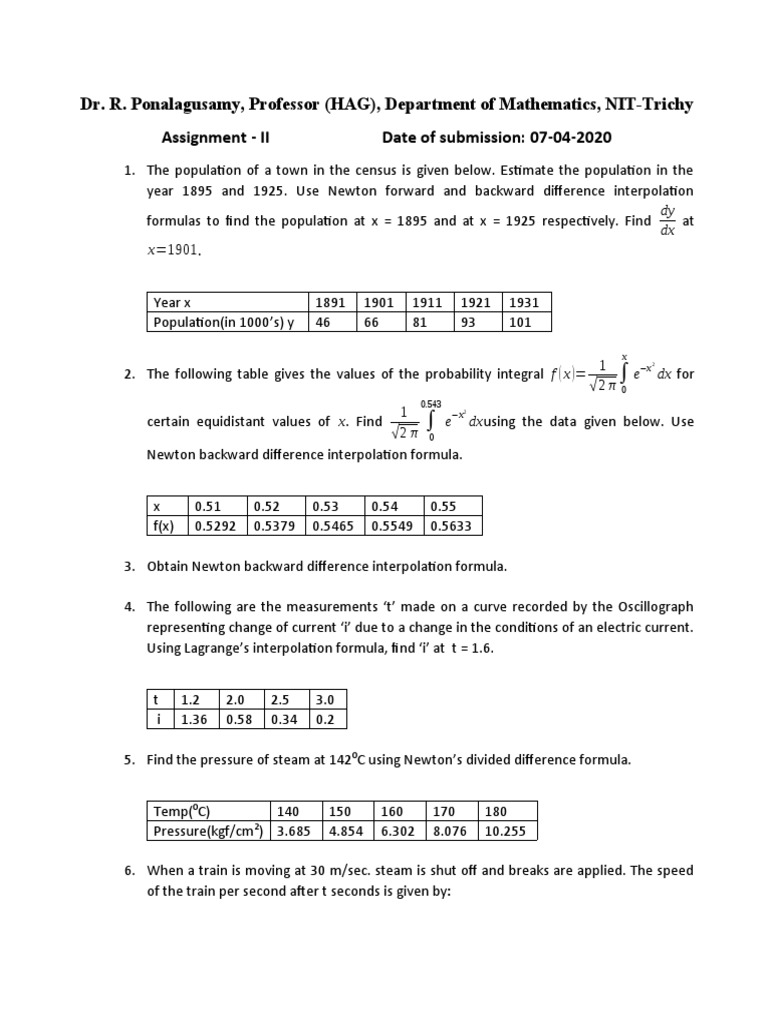 Dr. R. Ponalagusamy, Professor (HAG), Department of Mathematics, NIT ...