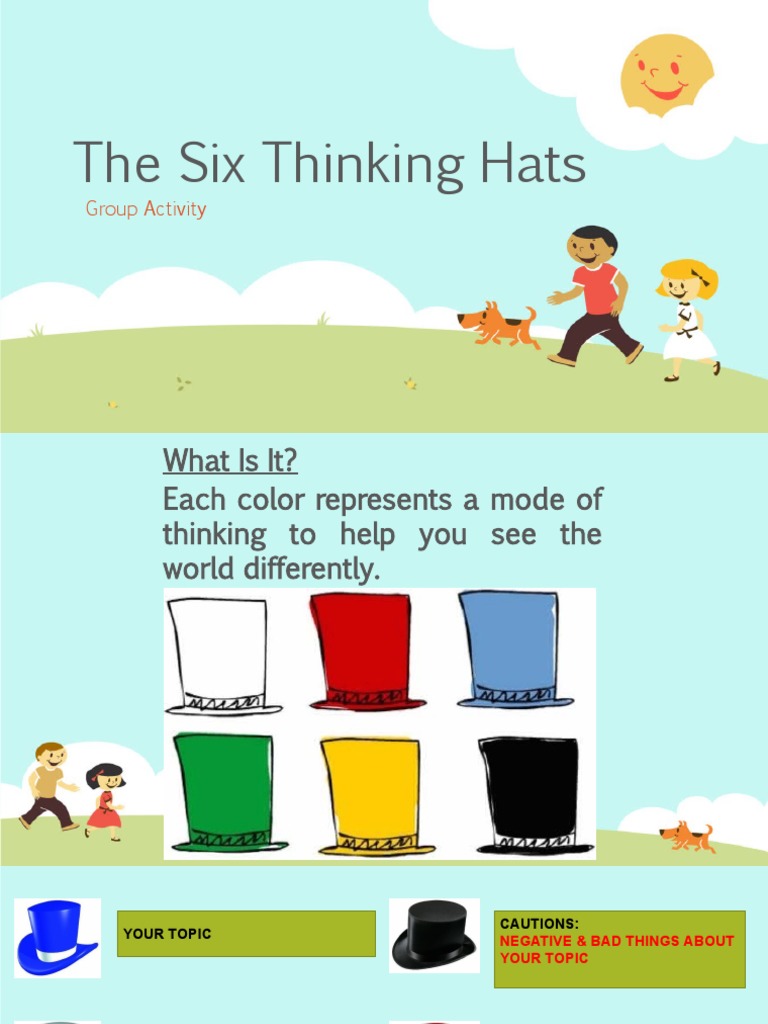 Six Thinking Hats Activity for Soda Analysis | PDF