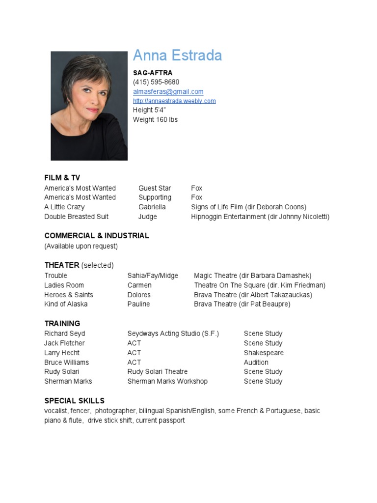 Anna Estrada Resume | PDF