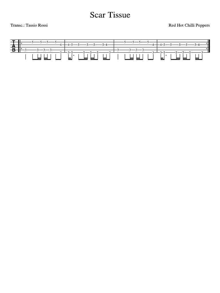 Scar Tissue - RHCP PDF | PDF