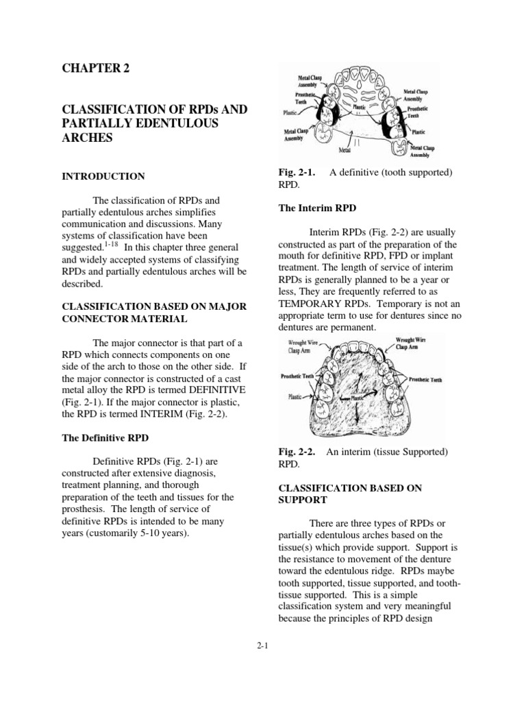 RPD Classification Systems Explained | PDF