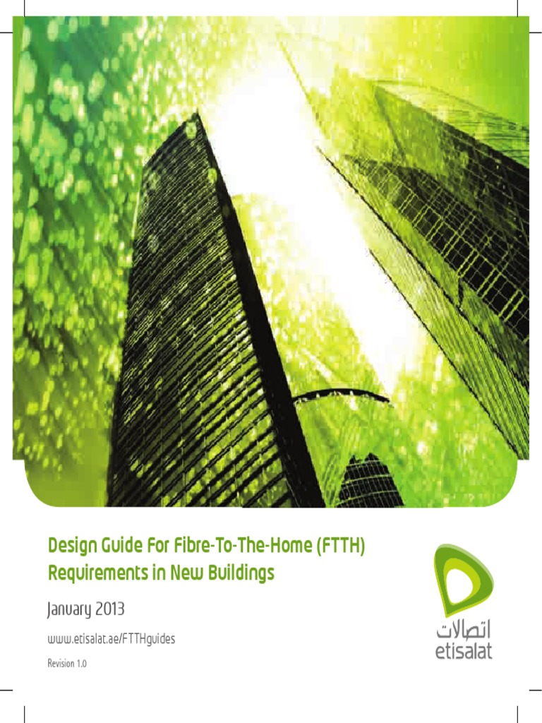Design Guide For Fibre-To-The-Home (FTTH) Requirements in New Buildings ...