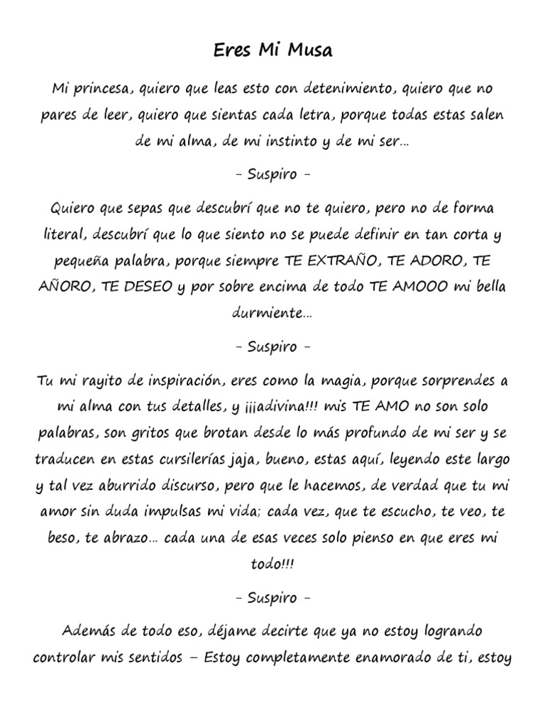 Mi Musa | PDF | Amor | Religión y creencia