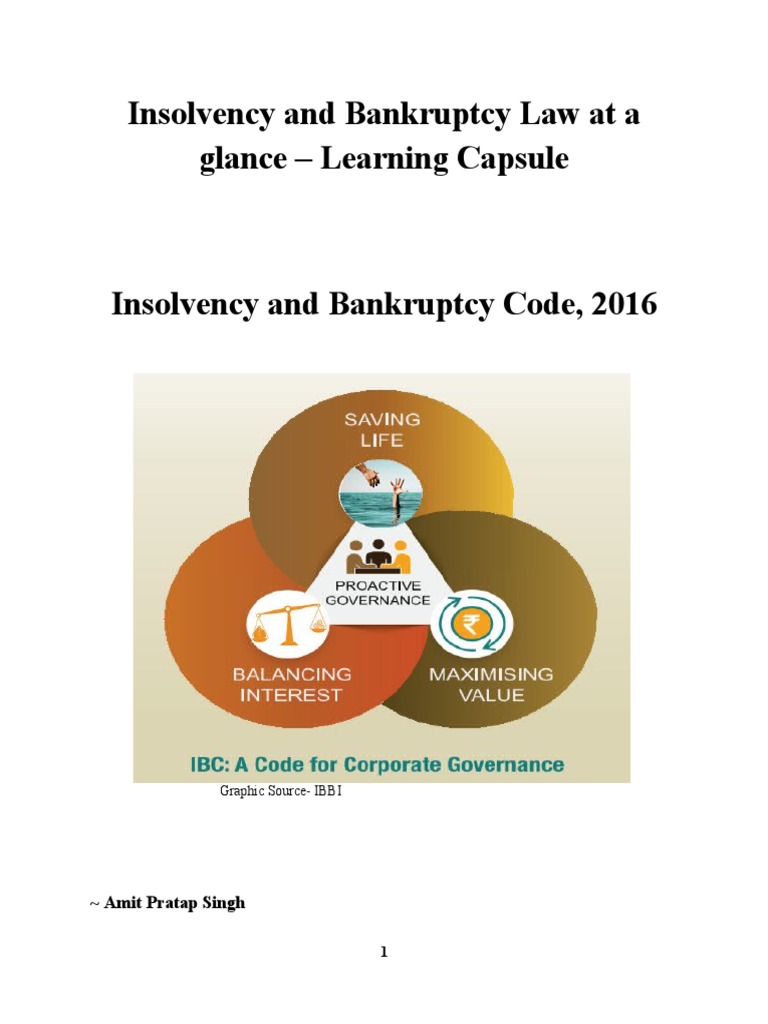 Ibc Capsule Pdf Insolvency Bankruptcy