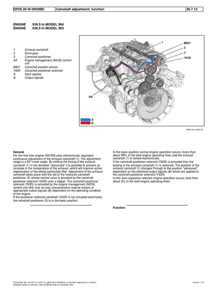 Camshaft Adjustment, Function | PDF | Engines | Valve