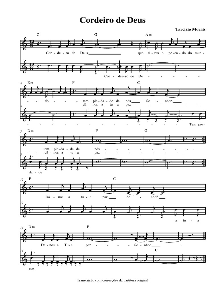 Cordeiro de Deus - Tarcízio Morais PDF | PDF