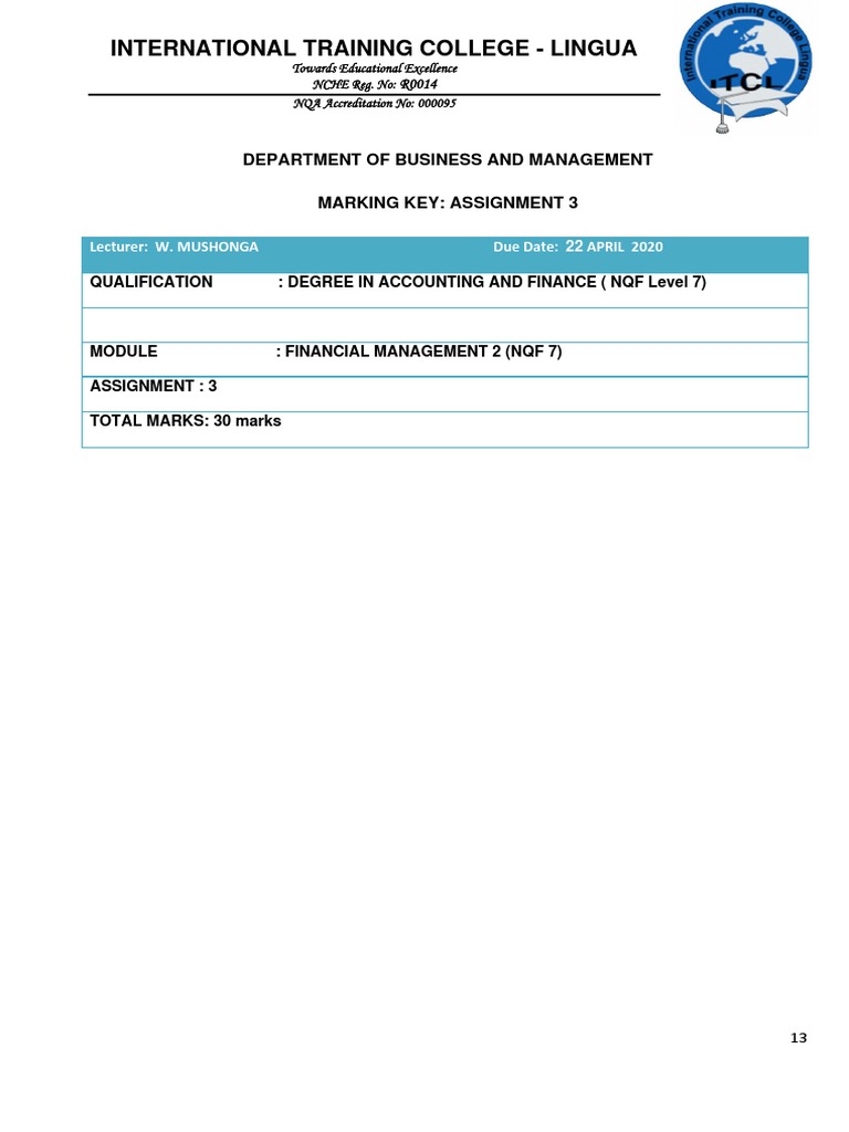 Financial Management 2 Class Handout 1 | PDF | Dividend | Equity (Finance)