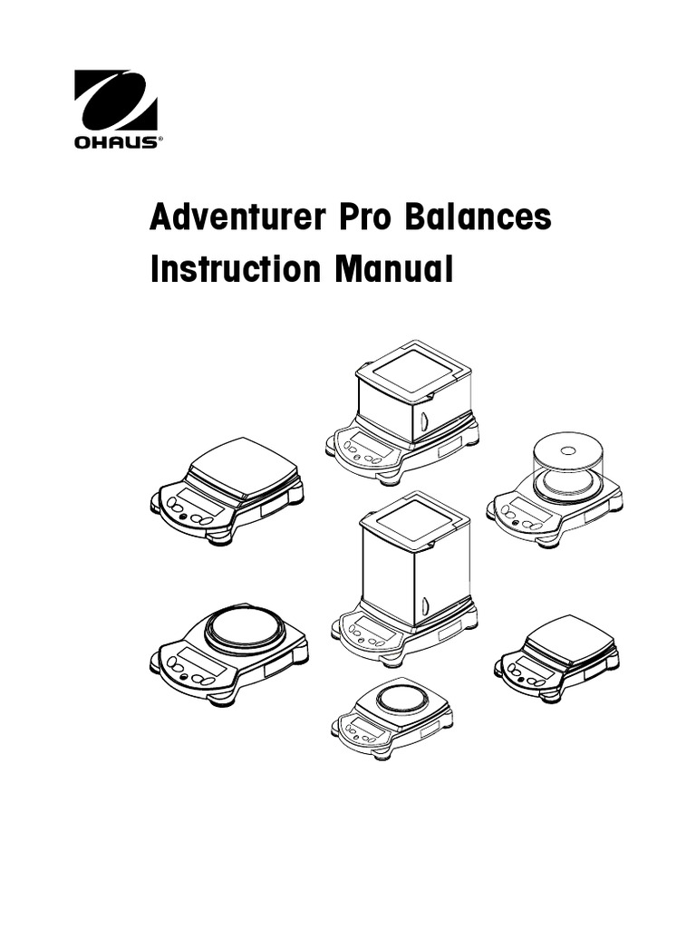 Adventurer Pro Balances Instruction Manual | PDF | Weight ...
