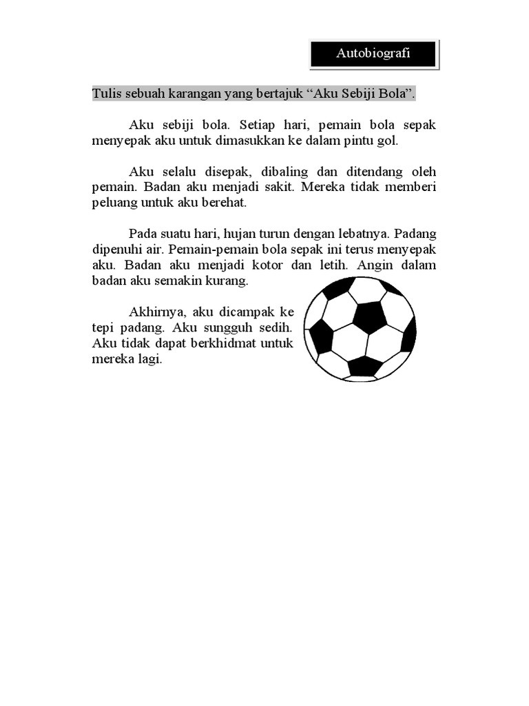 Aku Sebiji Bola | PDF