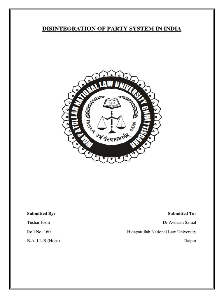 The Rise and Fall of Dominant Party Politics: An Analysis of the ...