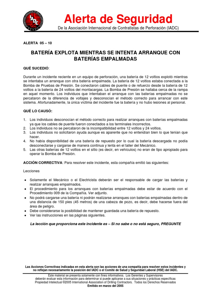 Spsa 05-10 | PDF | Seguridad y salud ocupacional | Corriente eléctrica