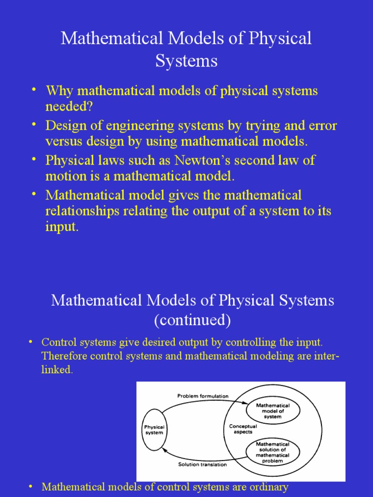 Mathematical Models of Physical Systems | PDF | Control Theory ...