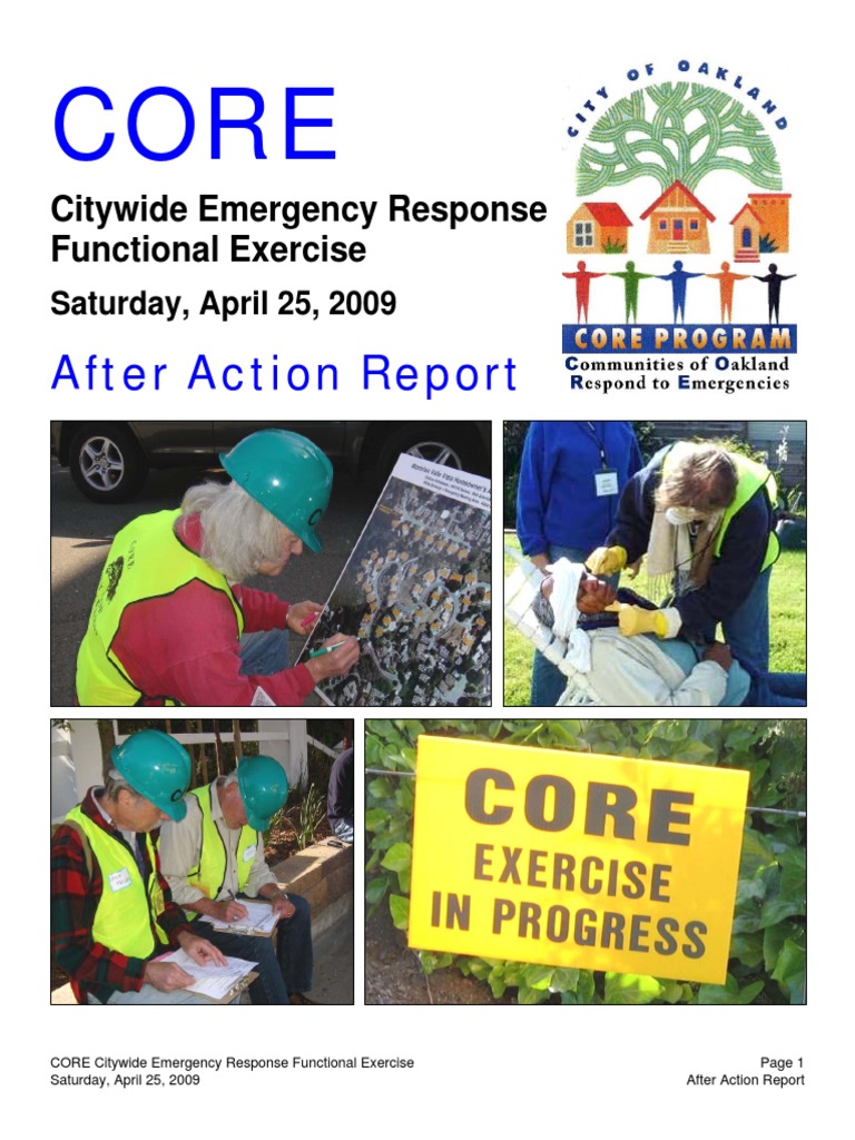 After Action Report: Citywide Emergency Response Functional Exercise ...