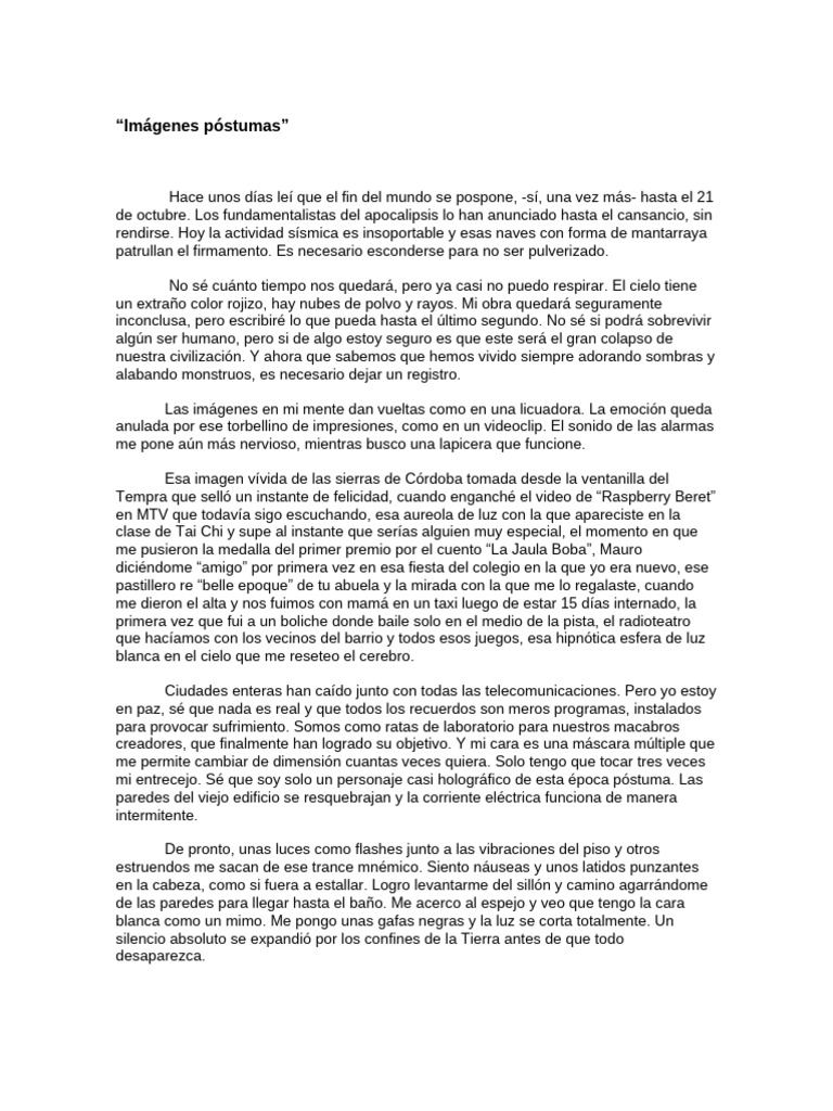 Imágenes Póstumas | PDF