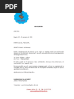 Carta Circular Externa Estilo Bloque | PDF