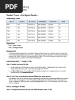 3.6.1 Packet Tracer - Implement Vlans and Trunking | PDF | Network ...