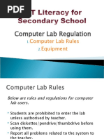 Computer Laboratory Rules and Policies For Teachers | PDF