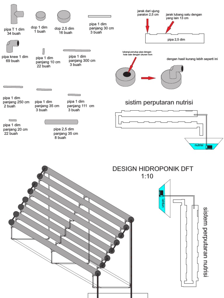 Hidroponik DFT Dan NFT PDF | PDF