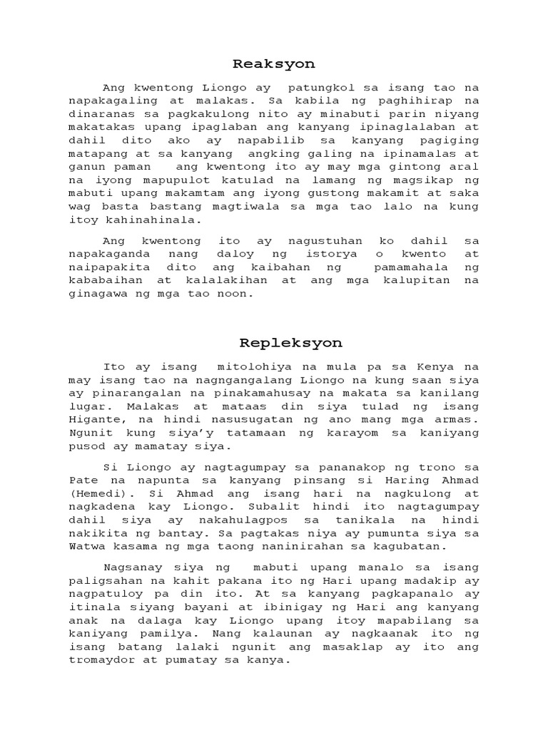 Reaksyon | PDF