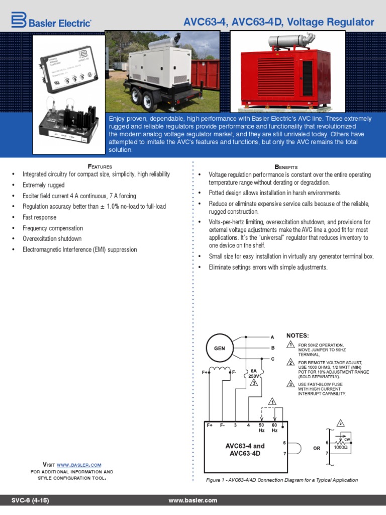 AVC63-4, AVC63-4D, Voltage Regulator: Eatures Enefits | PDF | Analog To Digital Converter ...