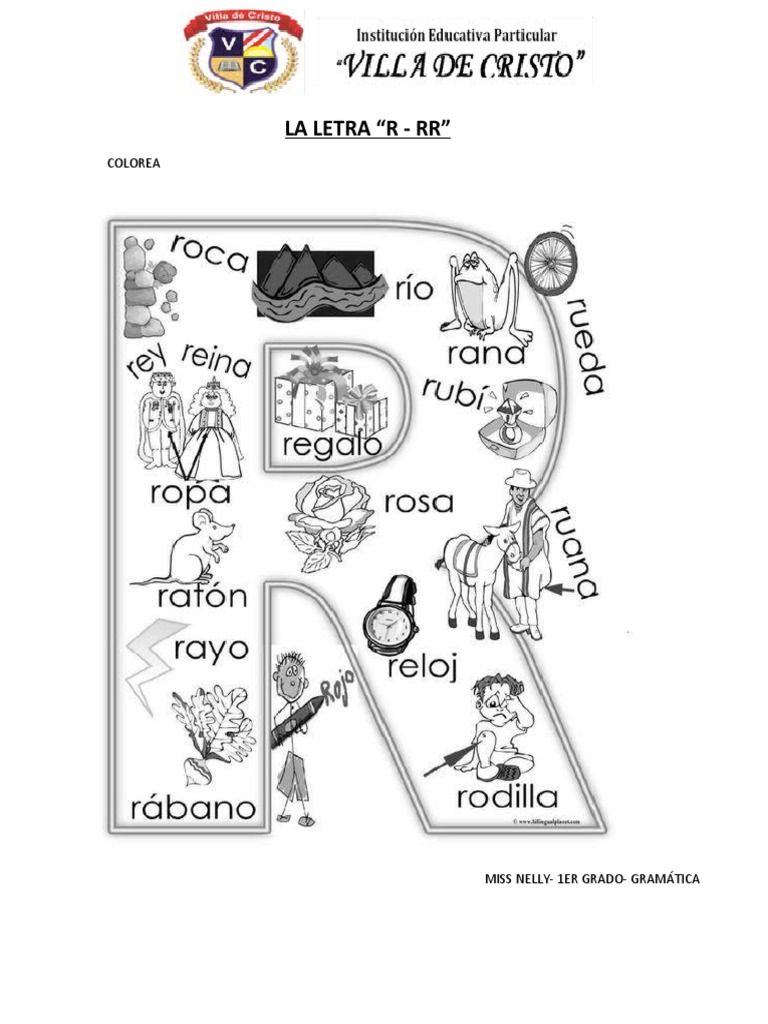 Aprendiendo la Letra R y RR | PDF