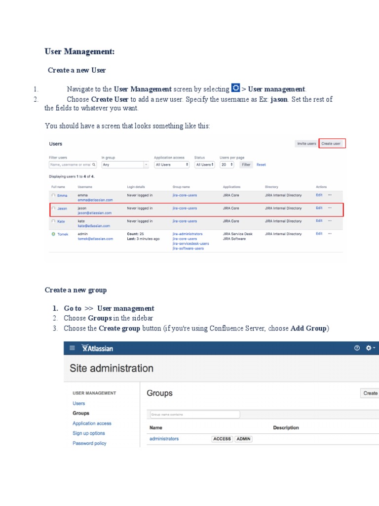 Create A New User User Management | PDF | Workflow | Icon (Computing)