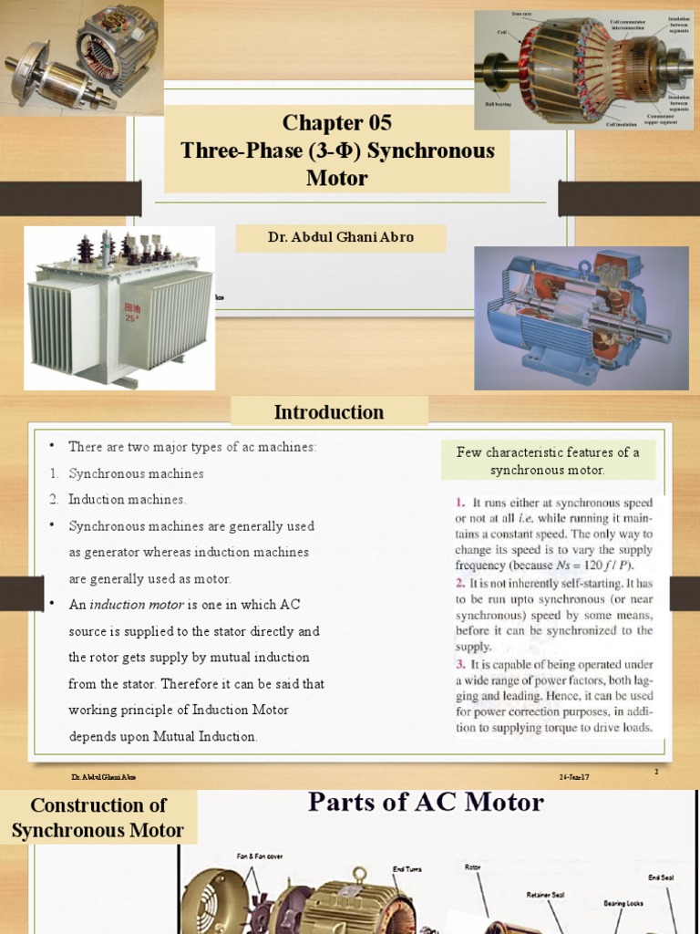 Chapter 04 Polyphase Synchronous Motor | PDF | Electric Motor | Machines
