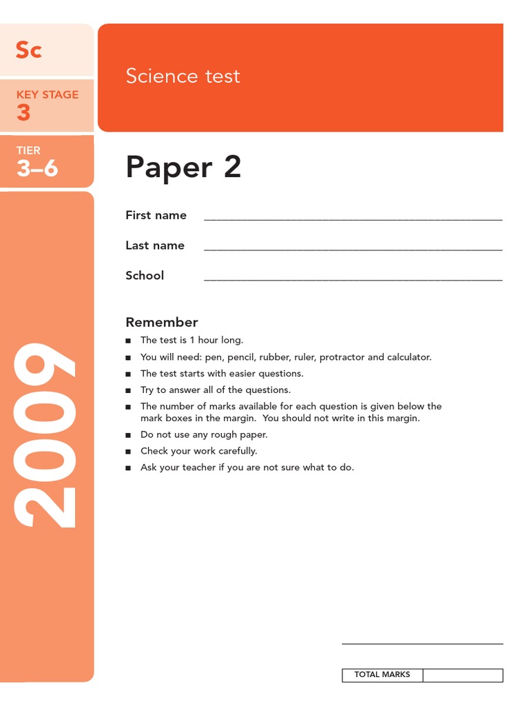 Key Stage 3 ks3 Science 36P2 2009 | PDF | Pluto | Planets